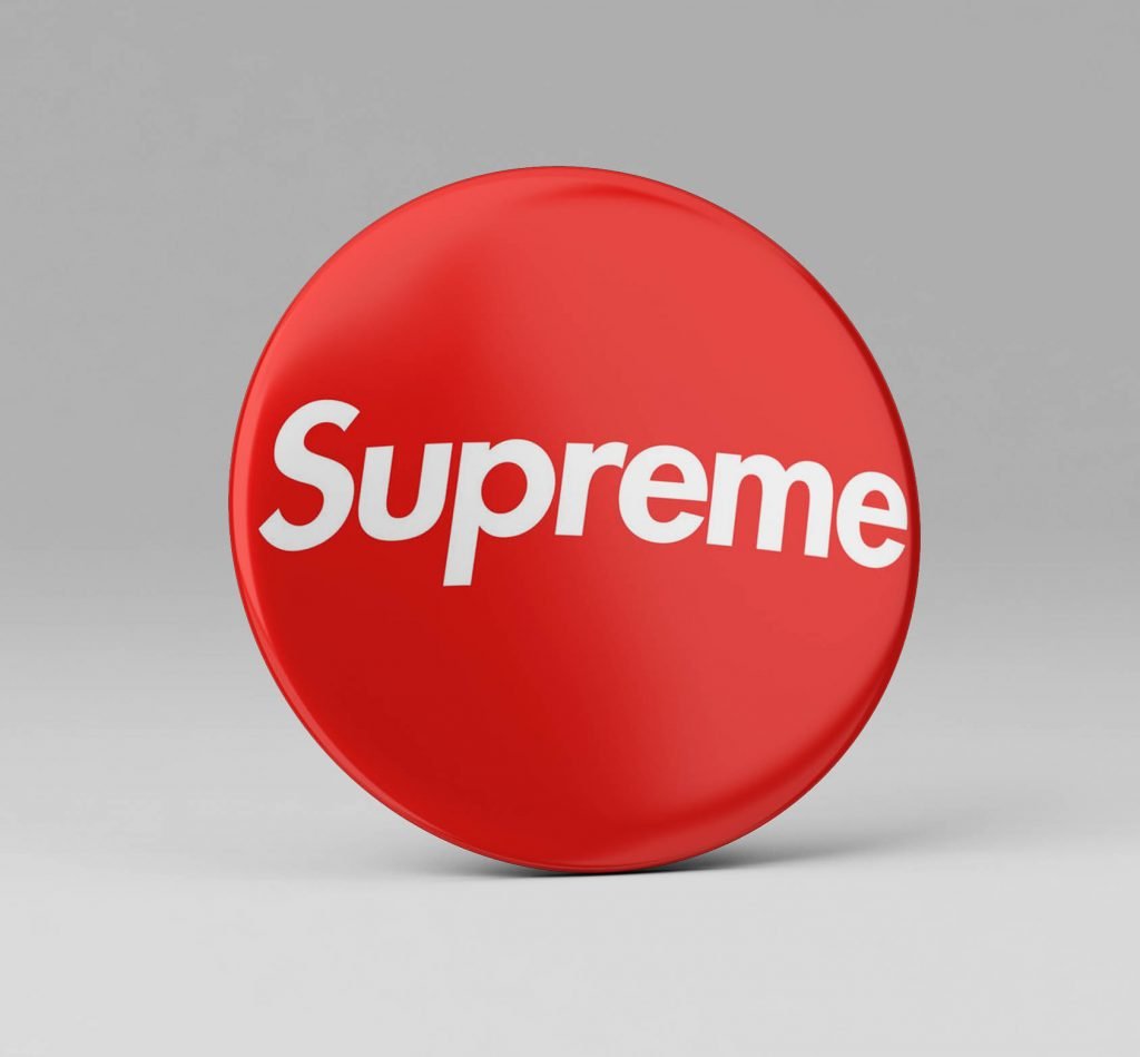 Supreme Button Badge